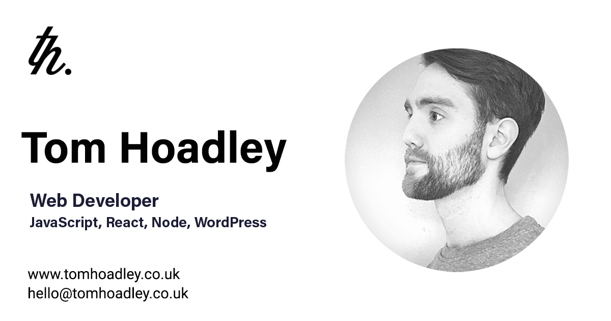 About - Freelance Web Engineer | Tom Hoadley